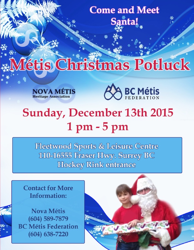 Christmas Party December 13th - BC Métis Federation