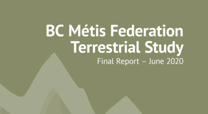 BC Metis Federation Releases Terrestrial Land Use Study F...