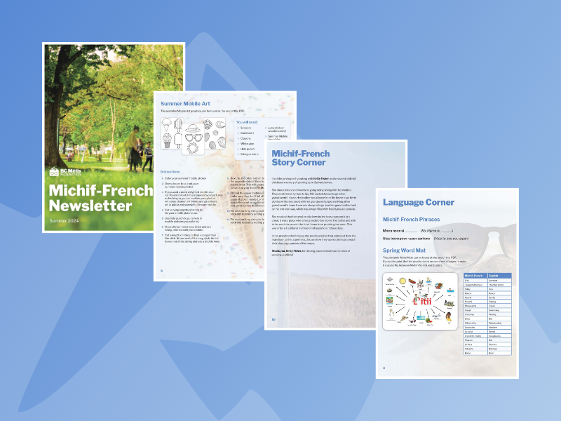 Summer Michif-French Newsletter is Now Available - BC Mé...