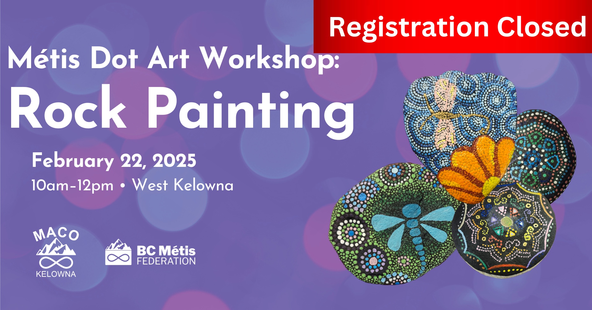 MACO Métis Dot Art: Rock Painting - BC Métis Federation
